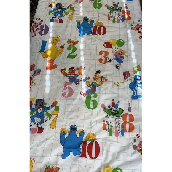 D. Stevens | Bedding | Vintage Sesame Street Muppets Numbers Childrens ...